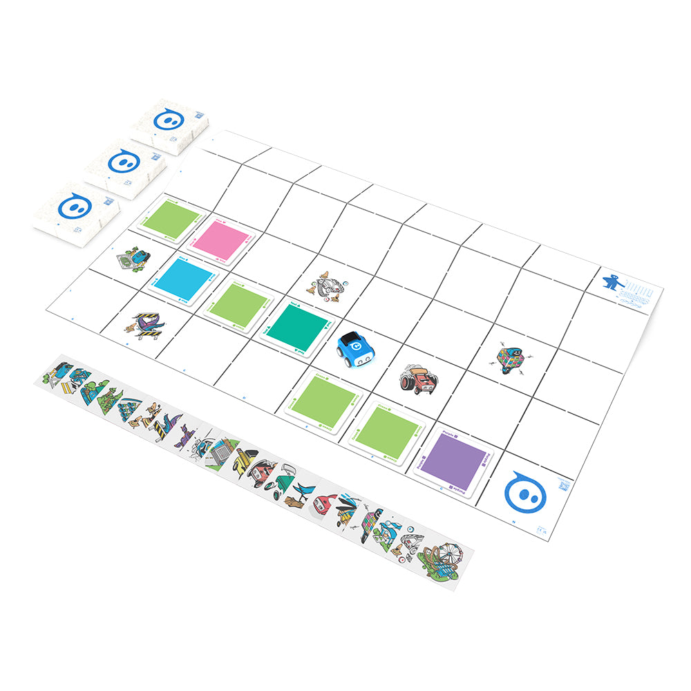 Sphero indi Folding Code Mat & Stickers – 4 Pack